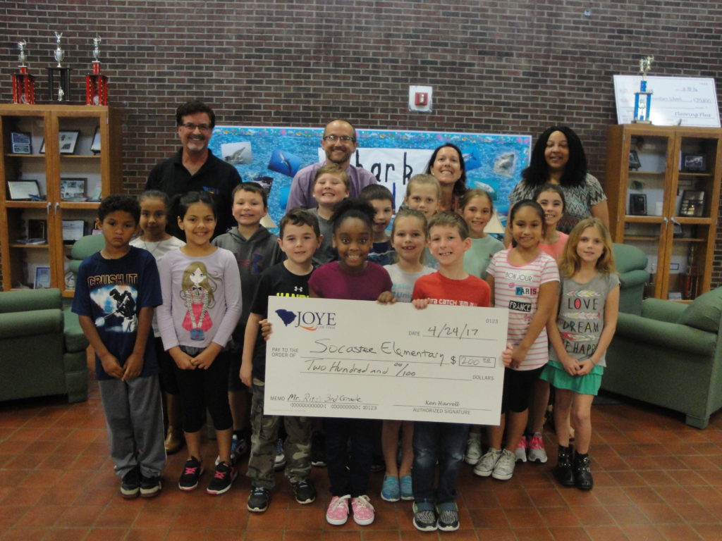 Joye Law Firm Visits Classes at Socastee Elementary School